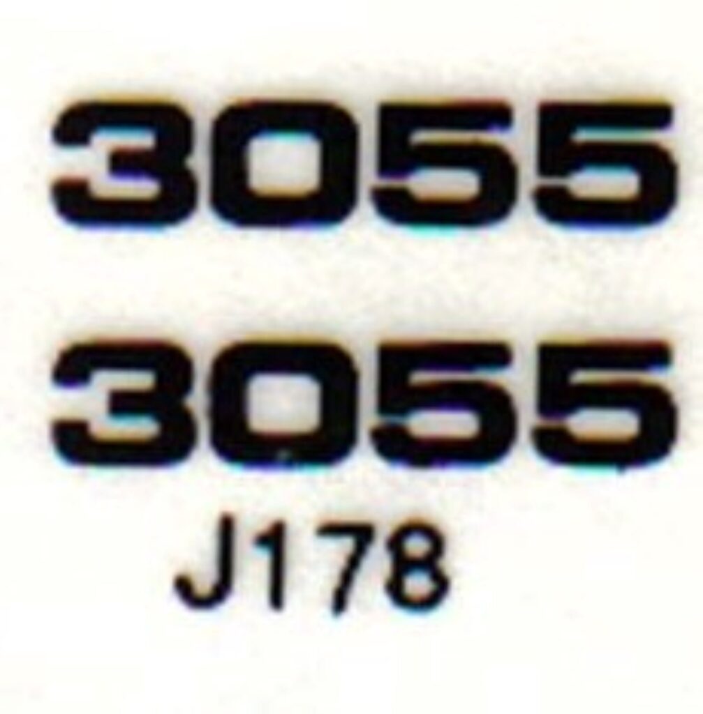 Decal 1/16 John Deere 3055 Model Numbers - DJ178 - Midwest Decals ...