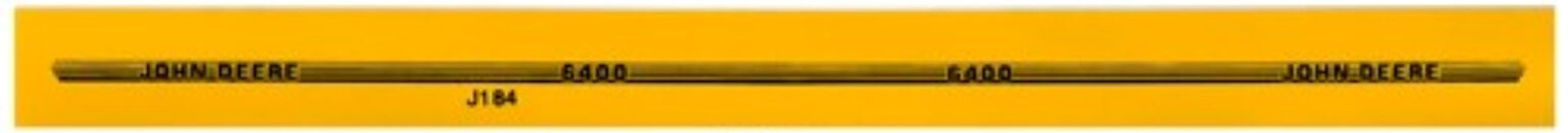Decal 1/16 John Deere 6400 Hood Stripe - DJ184 - Midwest Decals & Farm Toys