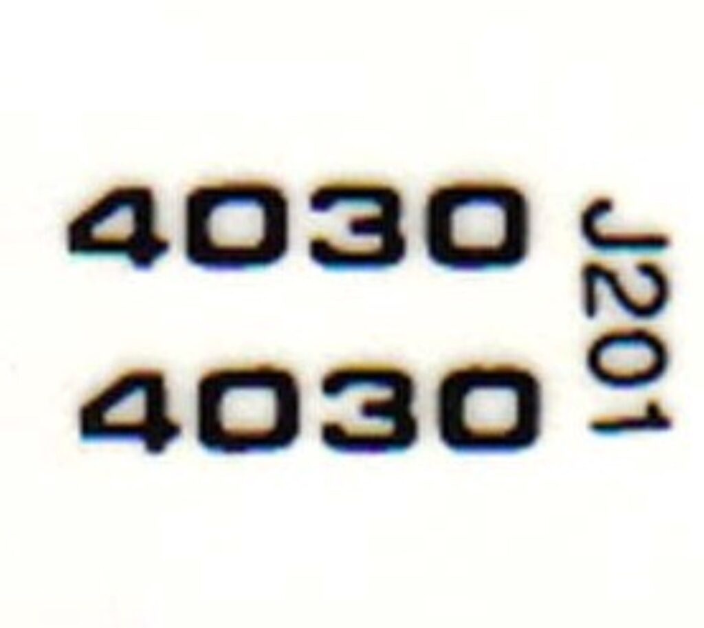 Decal 1/16 John Deere 4030 Model Numbers - DJ201 - Midwest Decals ...