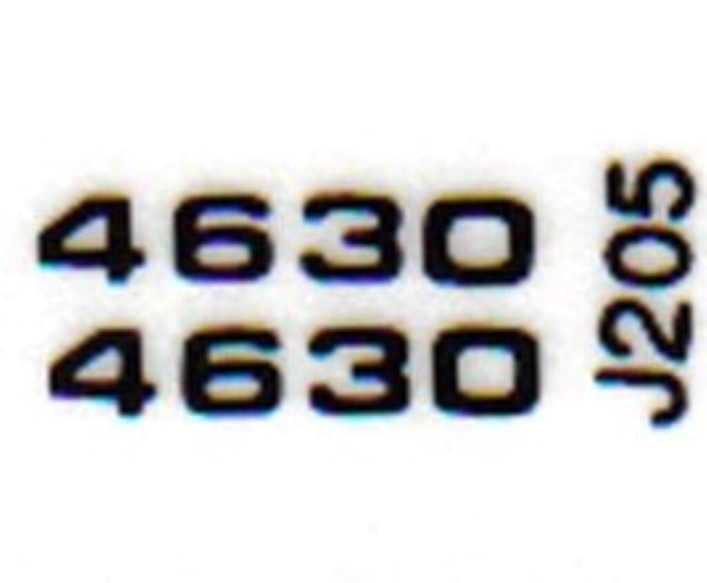 Decal 1/16 John Deere 4630 Model Numbers - DJ205 - Midwest Decals ...