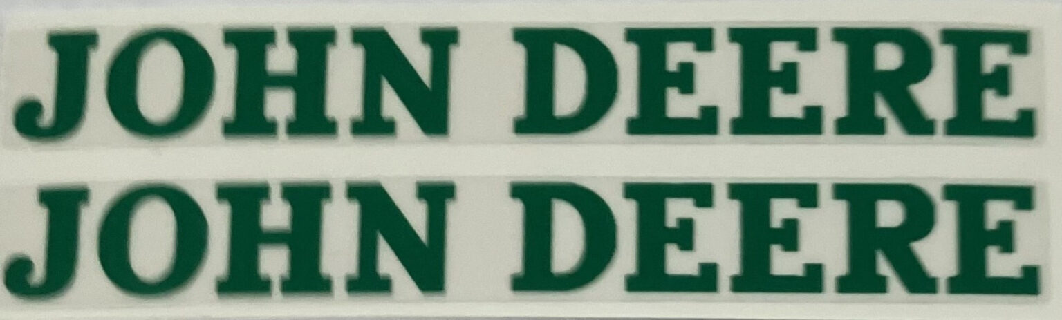 Decal John Deere green - 2 7/8" - Logo - DJ1951L - Midwest Decals ...