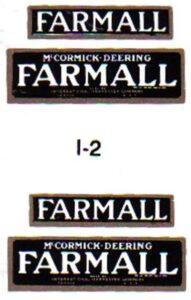 Decal 1/16 Farmall Regular Set -DI2 - Midwest Decals & Farm Toys