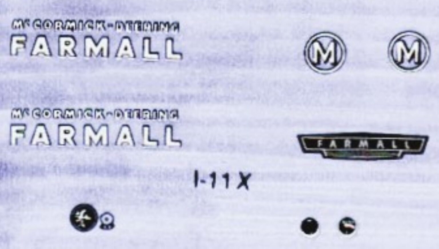 Decal 1/16 McCormick-Deering Farmall M Deluxe Set (early M) - DI11X ...