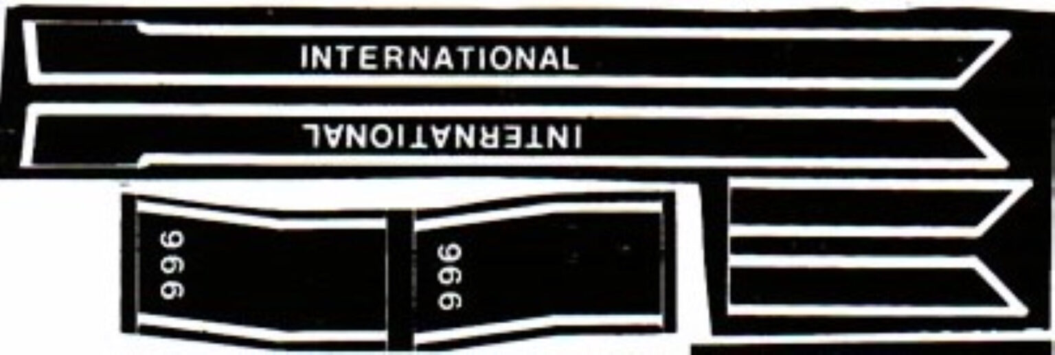 Decal 1/16 IH 966 Side Panel (black stripe) - DI81 - Midwest Decals ...