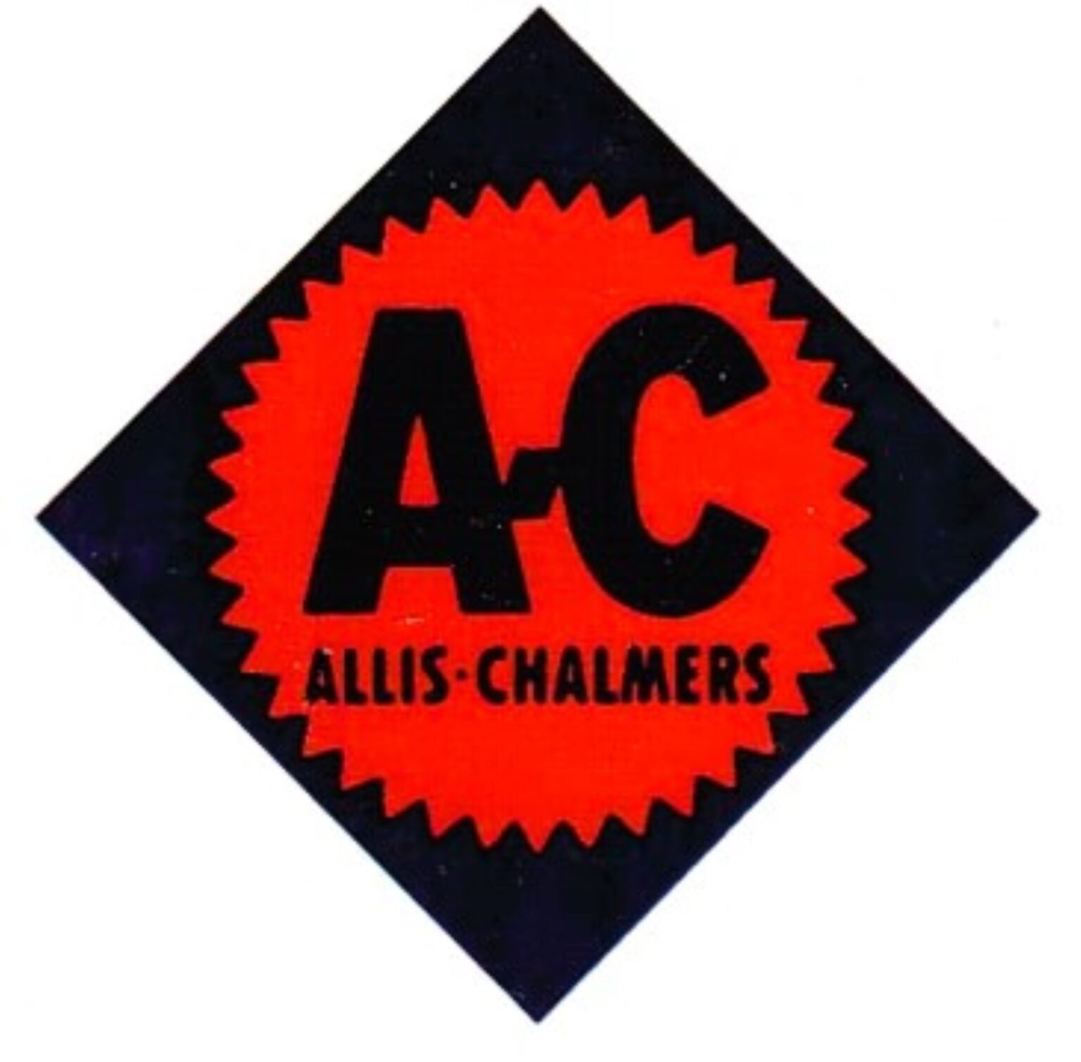 Decal Allis Chalmers Logo Diamond (orange w/blue letters) - 2 3/4 ...