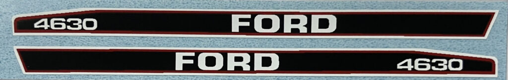 Decal 1/16 Ford 4630 Hood - DF064 - Midwest Decals & Farm Toys