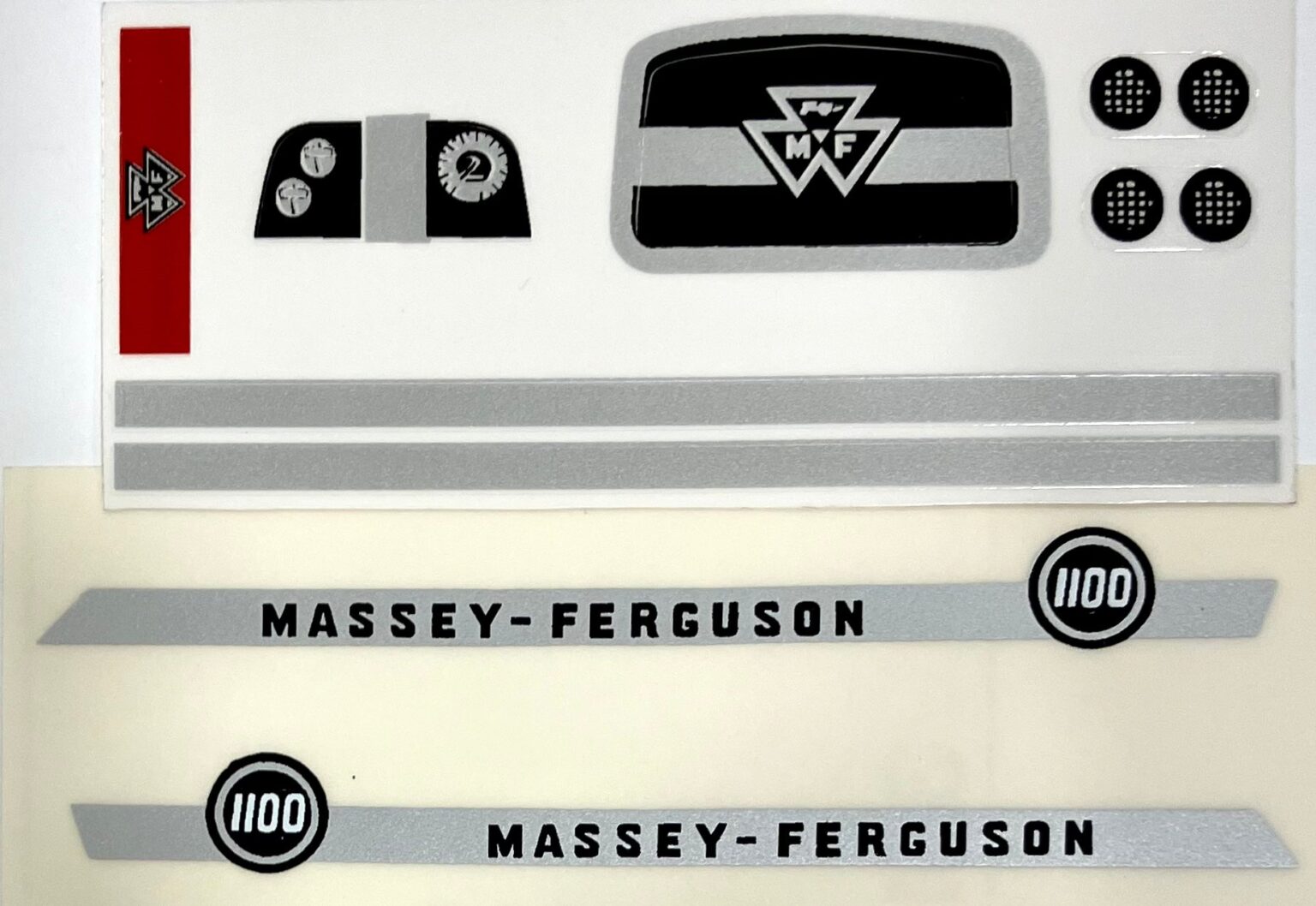 Decal 1/16 Massey Ferguson 1100 Set - DM16X - Midwest Decals & Farm Toys