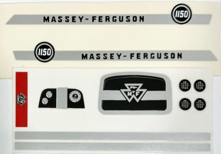 Decal 1/16 Massey Ferguson 1150 Set - DM12 - Midwest Decals & Farm Toys