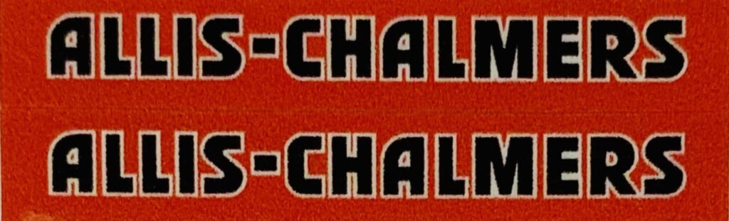 Decal 1/16 Allis Chalmers WD-45 Side Panels - DA107 - Midwest Decals ...