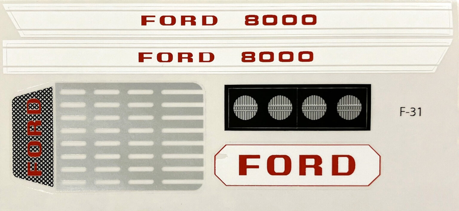 Decal 1/16 Ford/Versatile 9880 Hood Stripe - DF314 - Midwest Decals ...