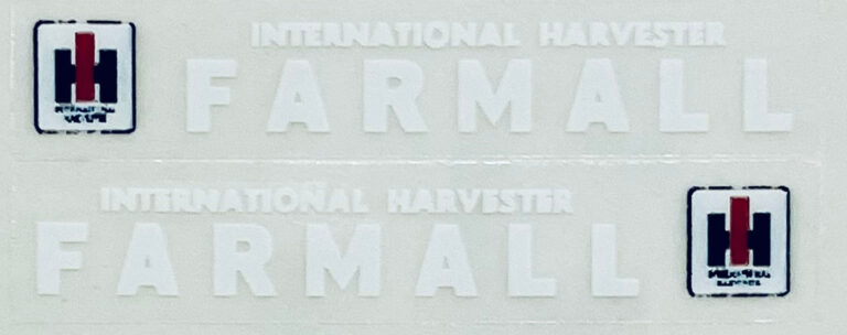 Decal 1/16 Farmall IH for M or H (reduced size) - DI10R - Midwest ...