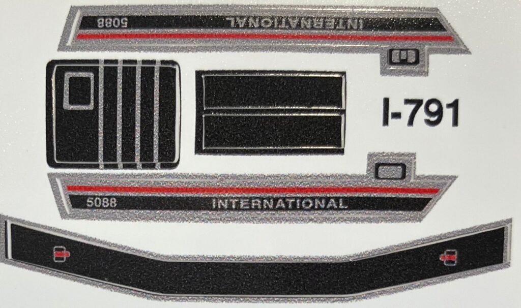 Decal 1/64 IH 5088 Set - DI791 - Midwest Decals & Farm Toys