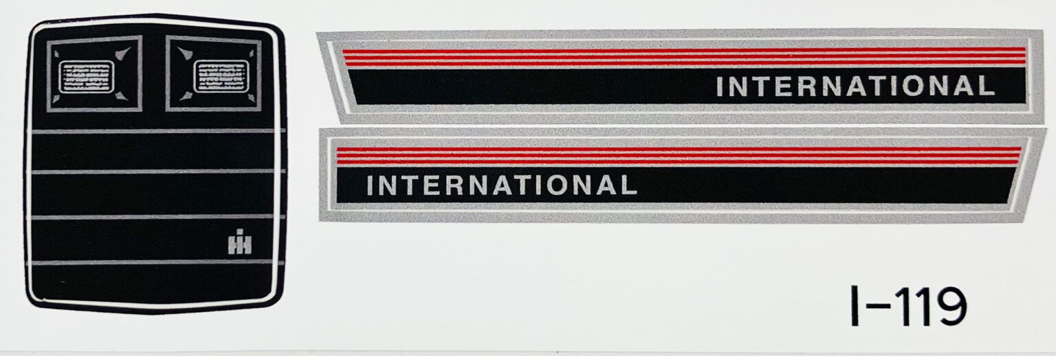 Decal 1/16 IH 3088 Set (without model numbers) - DI119 - Midwest Decals ...