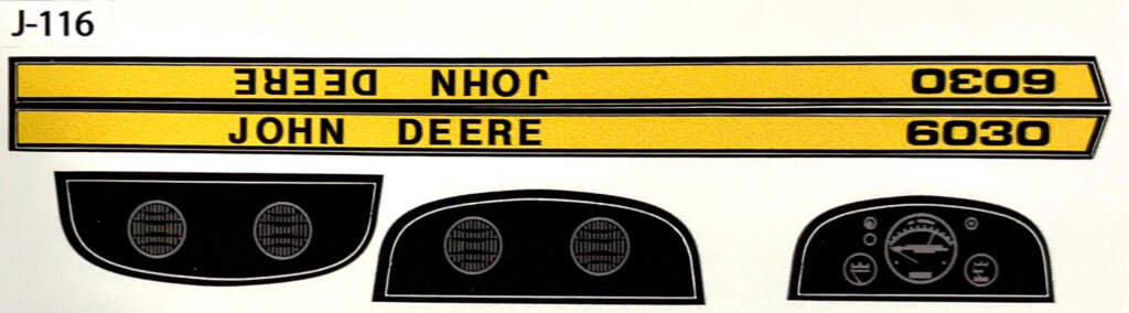 Decal 1/16 John Deere 6030 long stripe set - DJ116 - Midwest Decals ...