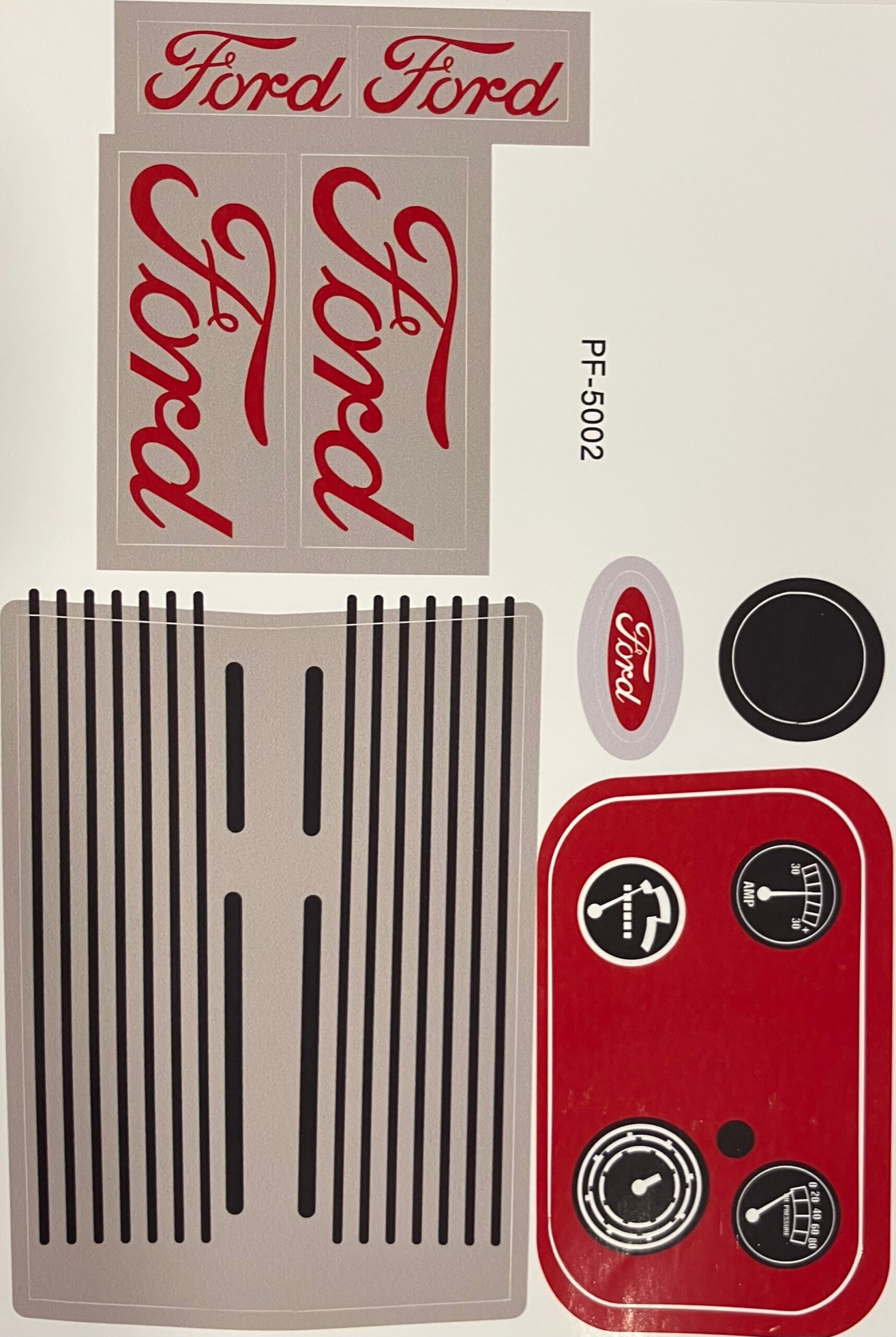 Decal Ford 8N Pedal Tractor - DPF5002 - Midwest Decals & Farm Toys