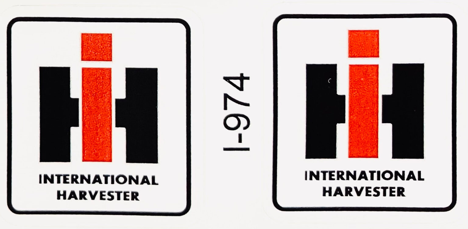 Decal IH Logo (red, white & black) 1 1/4 inch - DI974 - Midwest Decals ...