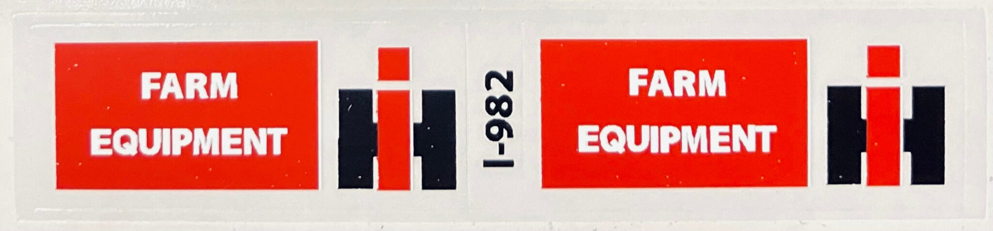 Decal IH Farm Equipment Sign - 1 1/2" - DI982 - Midwest Decals & Farm Toys