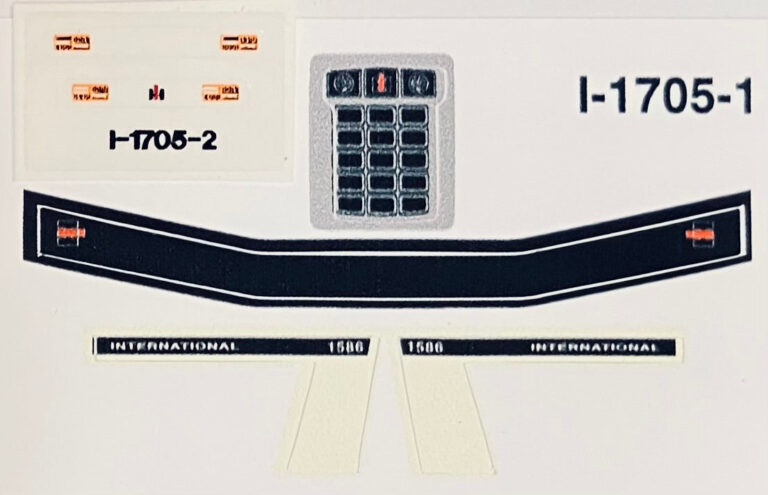 Decal 1/64 IH 1586 Set (80's Ertl) - DI1705 - Midwest Decals & Farm Toys