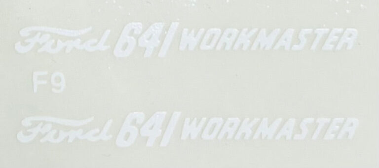 Decal 1/16 Ford 641 Workmaster - DF9 - Midwest Decals & Farm Toys