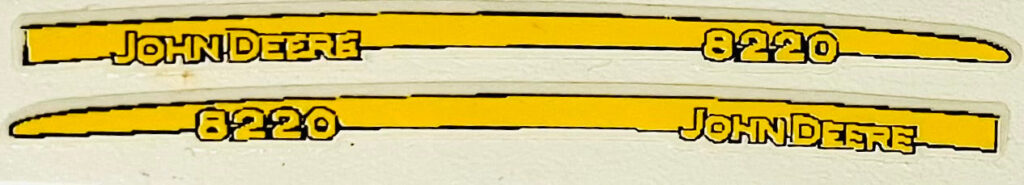 Decal 1/64 John Deere 8220 Hood Stripes - DJ1762 - Midwest Decals ...