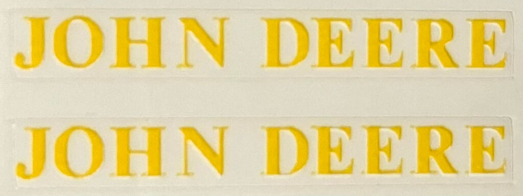 Decal 16 John Deere A, 40 or 60 or older Imp DJ11 - Midwest Decals ...