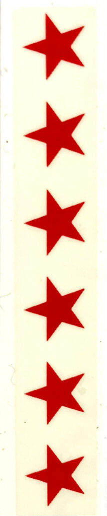 Decal 1/16 Red Stars DI11E - Midwest Decals & Farm Toys