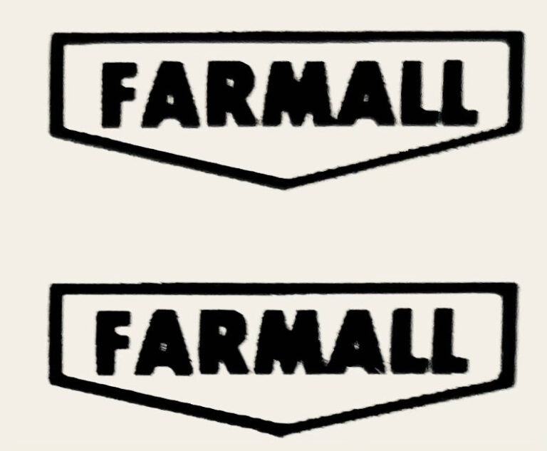 Decal Farmall Logo - DI196 - Midwest Decals & Farm Toys