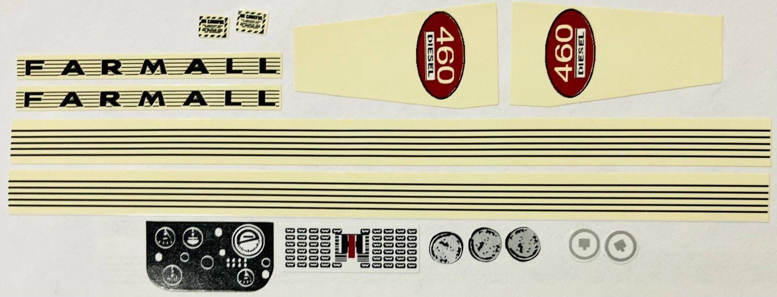 Decal 1/16 Farmall 460 Set (C&M) - DI31K - Midwest Decals & Farm Toys