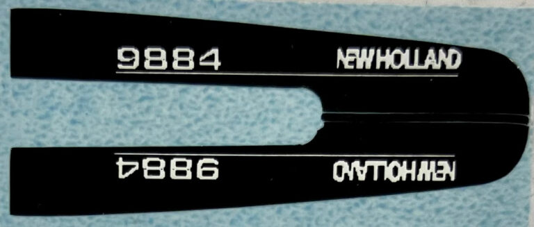 Decal 1/64 New Holland 9884 Hood Panels DNH718 - Midwest Decals & Farm Toys
