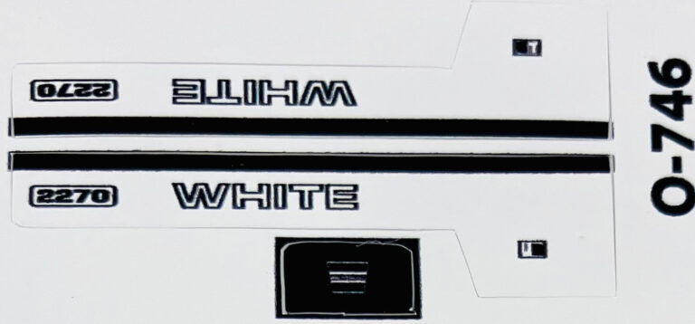 Decal 1/64 White 2270 DO746 - Midwest Decals & Farm Toys