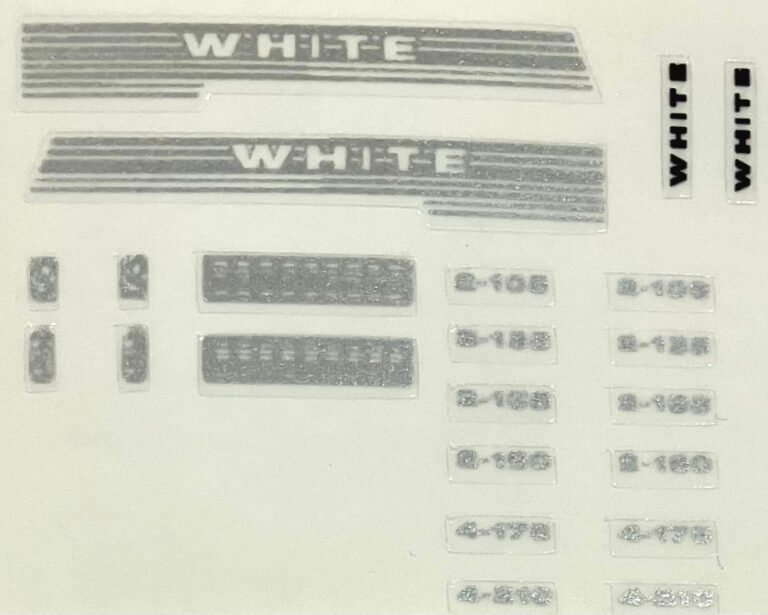 Decal 1/64 White 2-135, 2-155, 2-180 Silver Stripe Set DO700 - Midwest ...