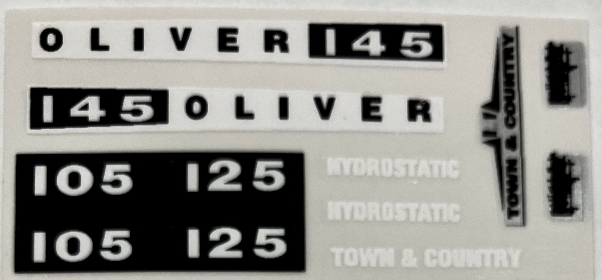 Decal 1/12 Oliver 105, 125 or 145 L&G Set - DO401 - Midwest Decals ...