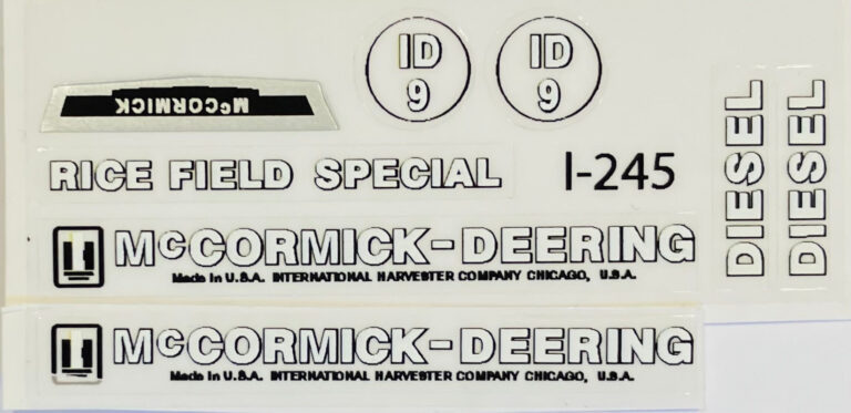 Decal 1/16 IH McCormick-Deering ID-9 Diesel Set -DI245 - Midwest Decals ...