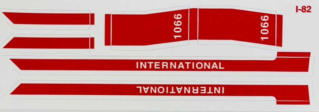 Decal 1/16 International 1066 Red Side Panels - DI82R - Midwest Decals ...