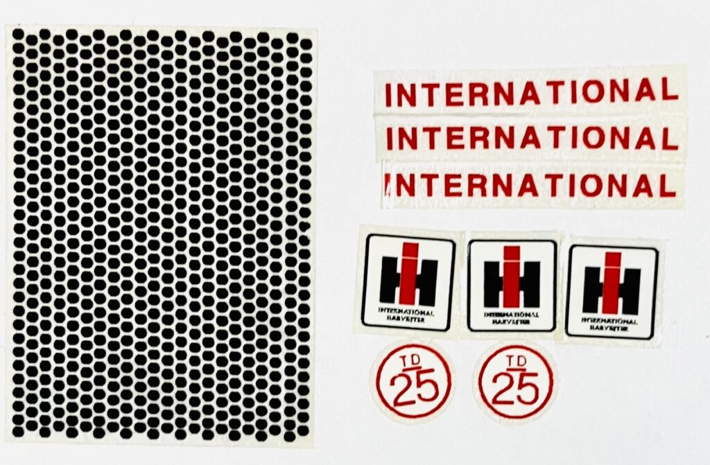 Decal 1/25 International TD-25 Crawler Set (early version) DI810 ...