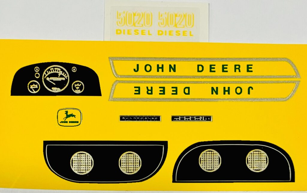 Decal 1/16 John Deere 5020 Deluxe Set - DJ102D - Midwest Decals & Farm Toys