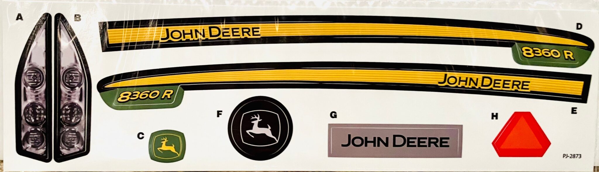 Decal John Deere 8360R Pedal Tractor - DPJ2873 - Midwest Decals & Farm Toys