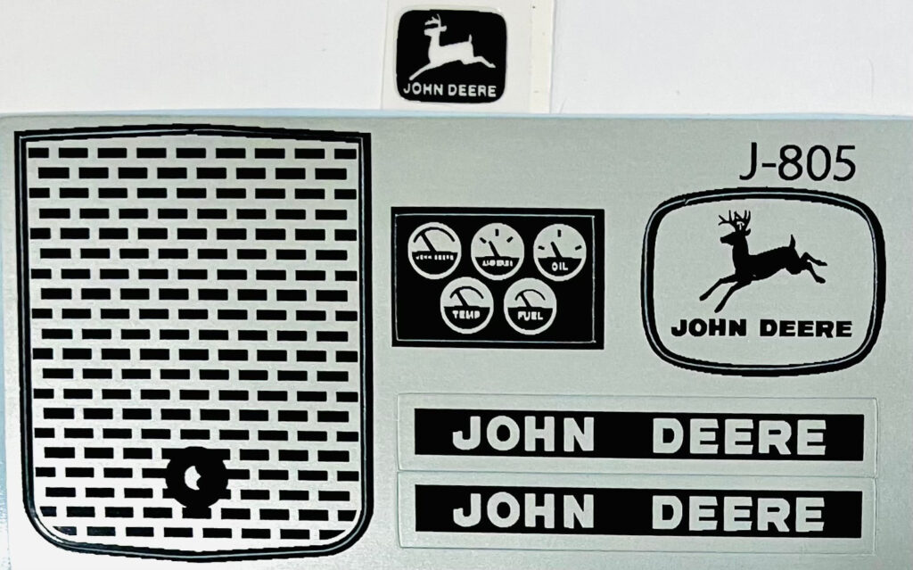 Decal 1/16 John Deere Crawler 450 Set - DJ805 - Midwest Decals & Farm Toys