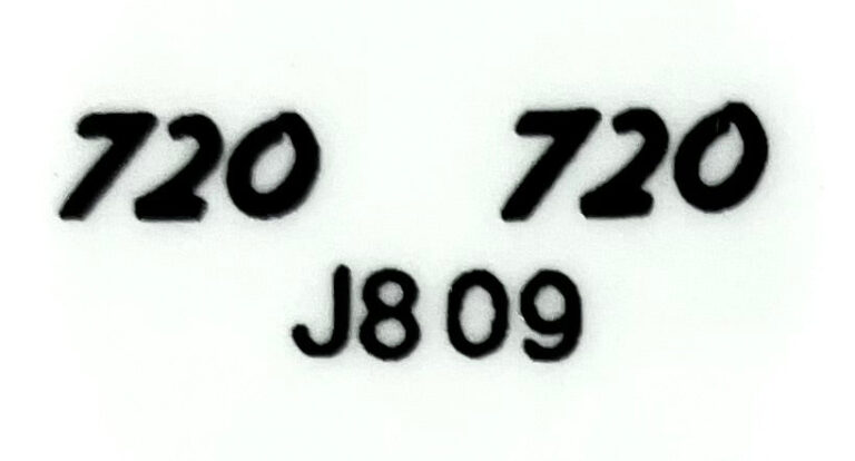 Decal 1/16 John Deere 720 Model Numbers - DJ809 - Midwest Decals & Farm ...
