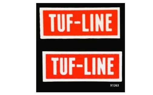Decal TUF-LINE pair - Logo - DX1263 - Midwest Decals & Farm Toys