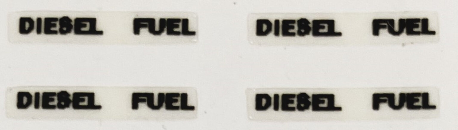 Decal Diesel Fuel - Black 3/8 inch - Logo - DX18 - Midwest Decals ...