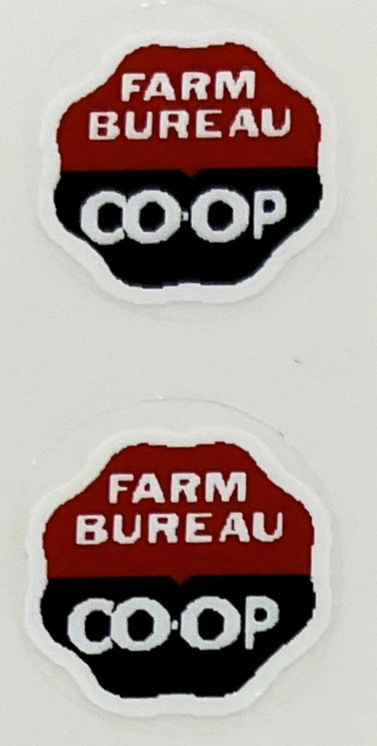 Decal Farm Bureau Co-Op - Round 3/8" - Logo - DX29 - Midwest Decals ...