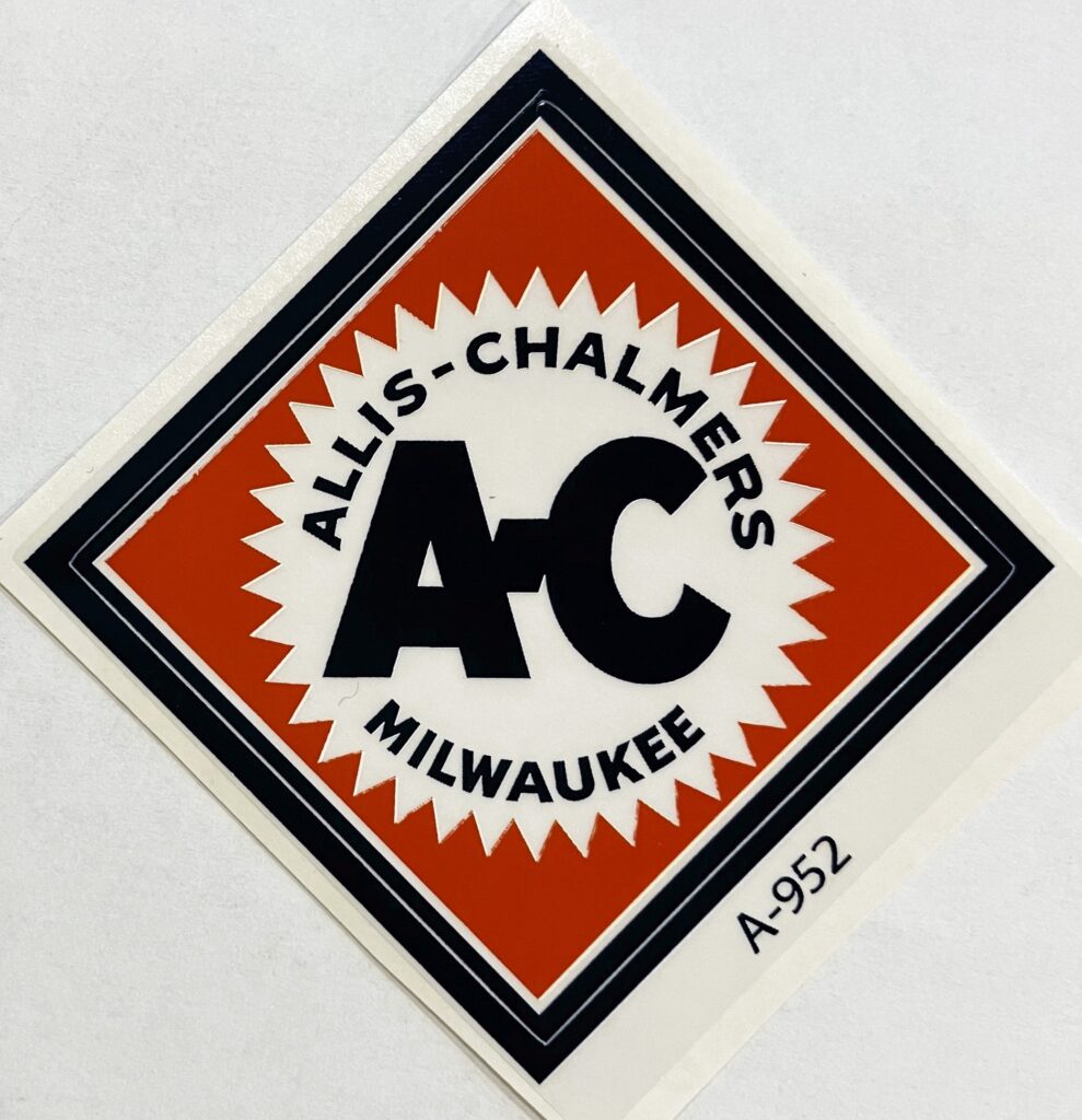 Decal Allis Chalmers Logo Diamond (orange wblue letters) DA952 ...