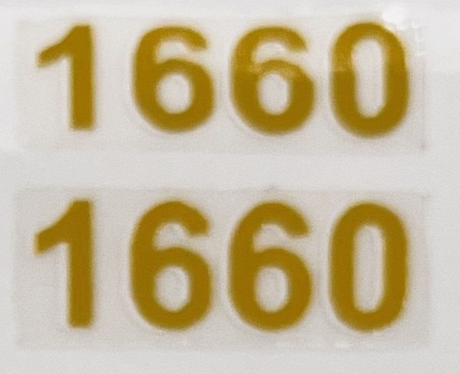 Decal 1/16 Case 1660 Model Number, Light Yellow (pair) - DXC535 ...