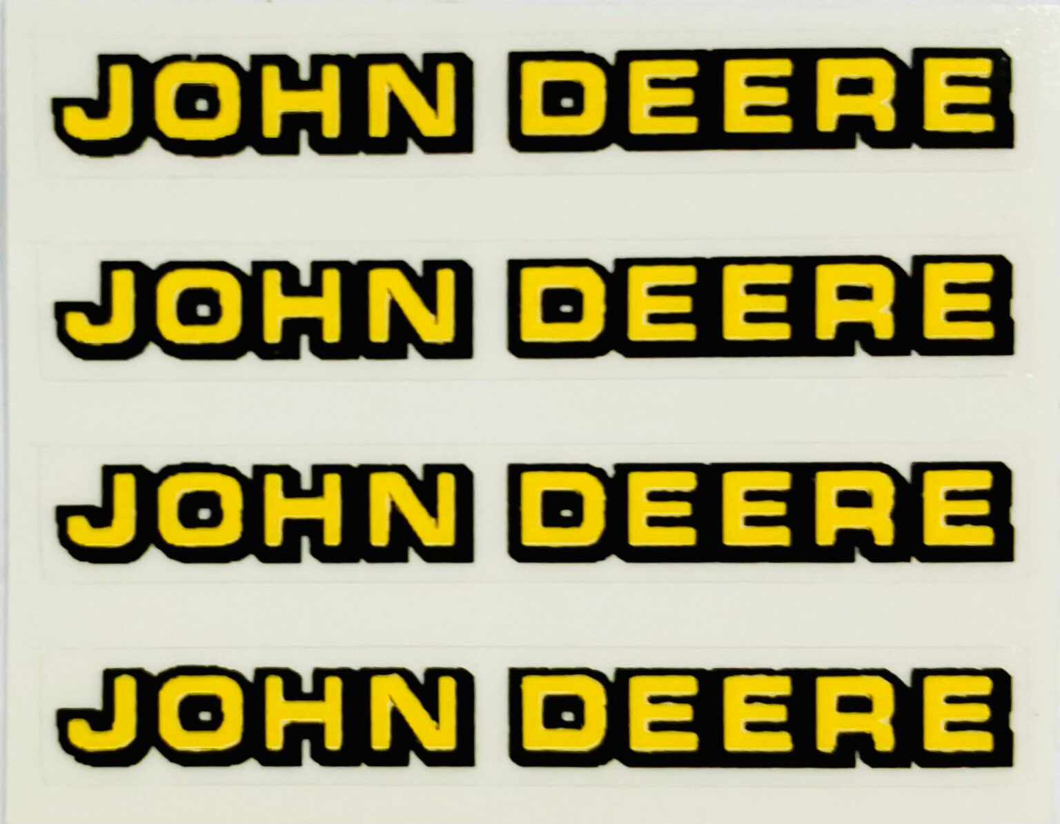 Decal John Deere - Yellow, Black - 1 1/2" - DJ1966 - Midwest Decals ...