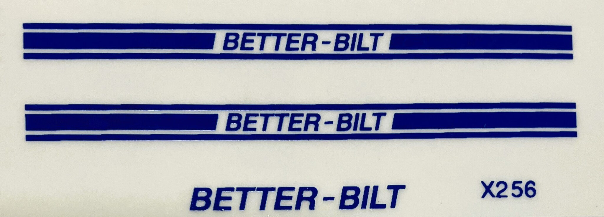 Decal 1/64 Better-Bilt Set - Blue on Clear - Logo - DX256 - Midwest ...