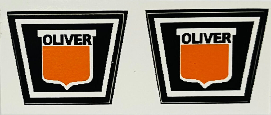 Decal Oliver Logo - 5/16" DO942 - Midwest Decals & Farm Toys
