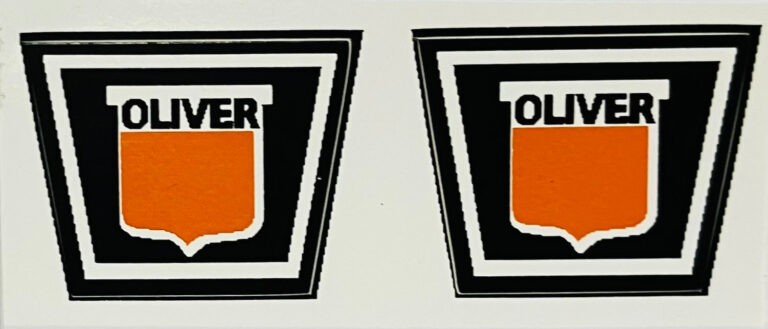 Decal Oliver Logo - 5/16" DO942 - Midwest Decals & Farm Toys