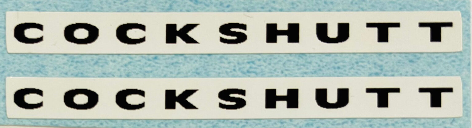 Decal Cockshutt - Black on White - Logo - 2" DCK931 - Midwest Decals ...