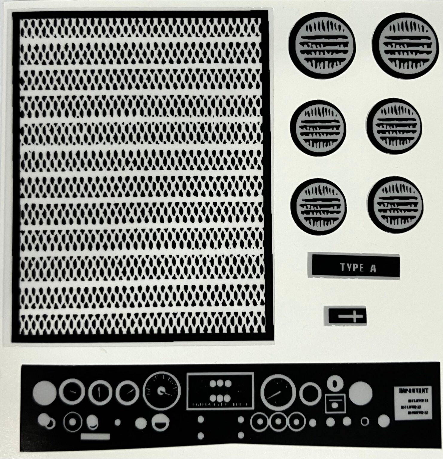 Decal 1/16 John Deere WA-14, WA-17 Grille, Dash & Lights - DJ198 ...